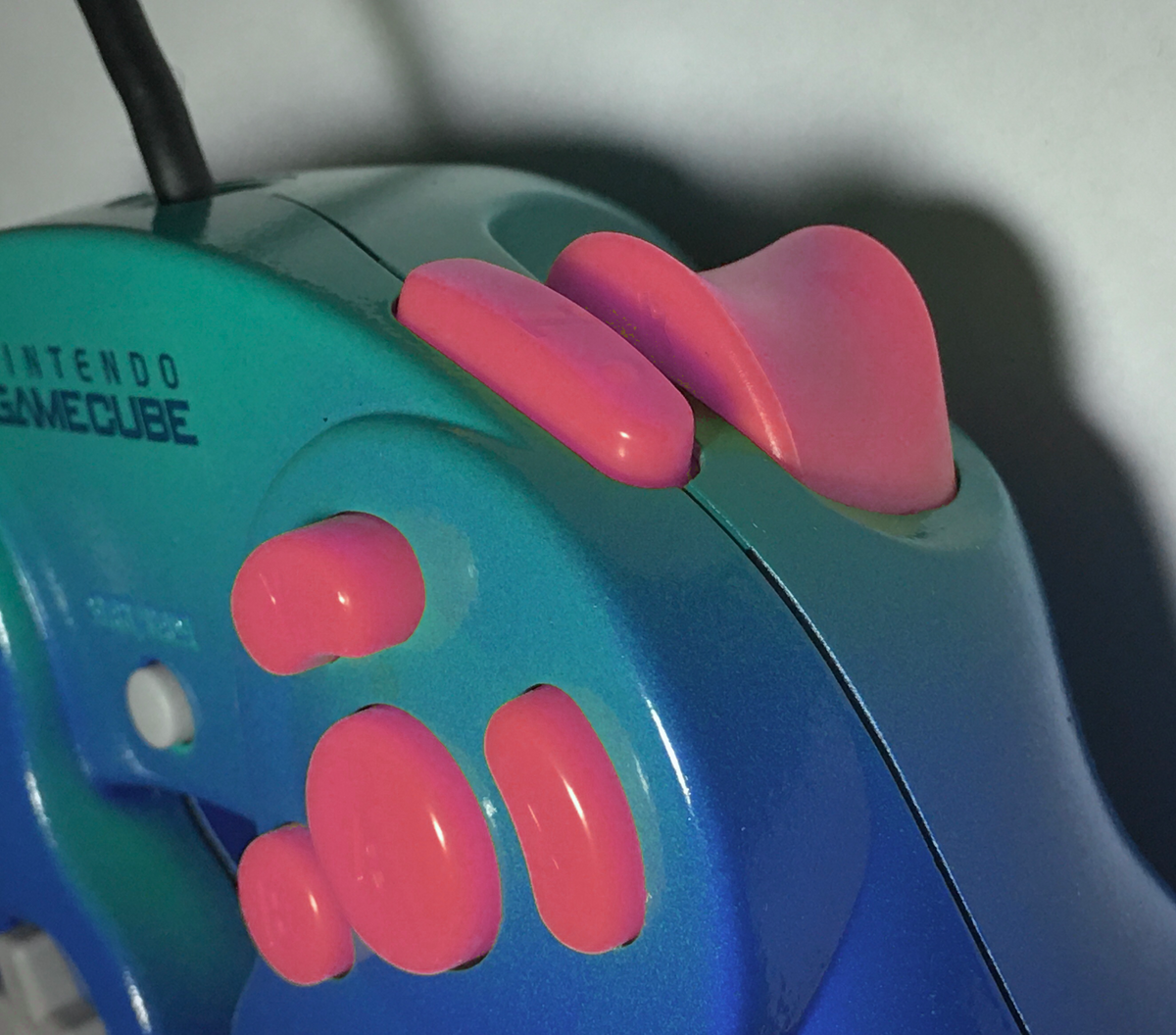 Turquoise Blue Gradient Gamecube Controller – Jiikae