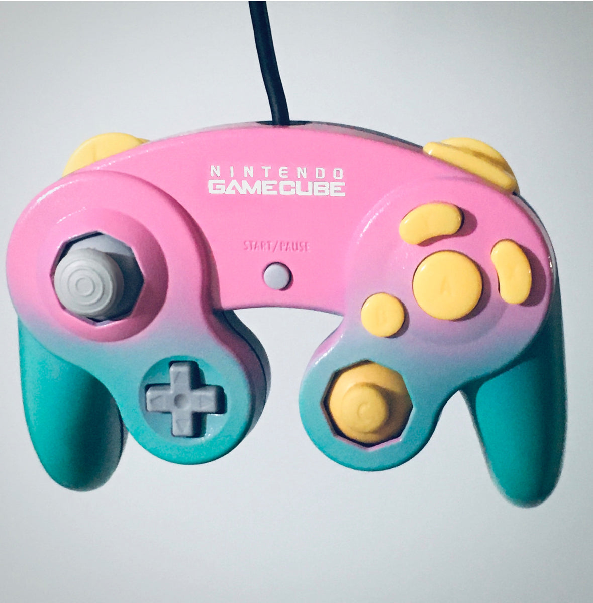 Pink to Seafoam Gradient Gamecube Controller – Jiikae